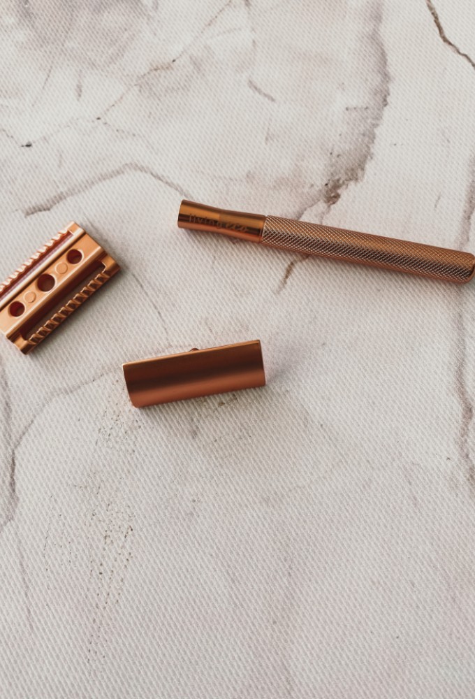 Rose Gold Double Edge Safety Razor on Living Eco's Online Store